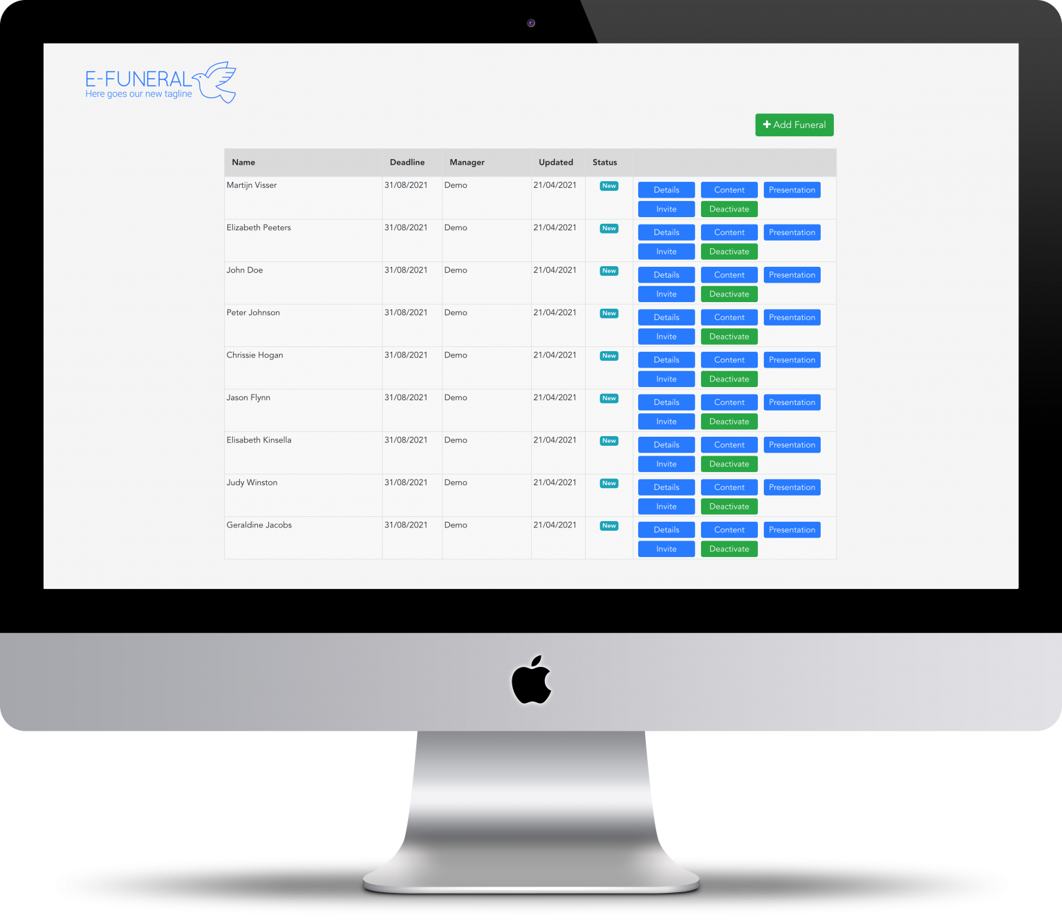 E-Funeral – Because you can only do a funeral once